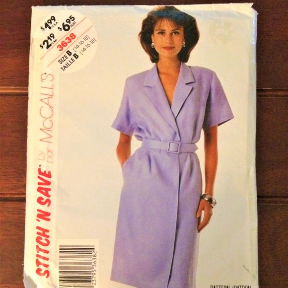 McCall's | Other | Vintage Uncut Mccalls Pattern 3638 41618 | Poshmark